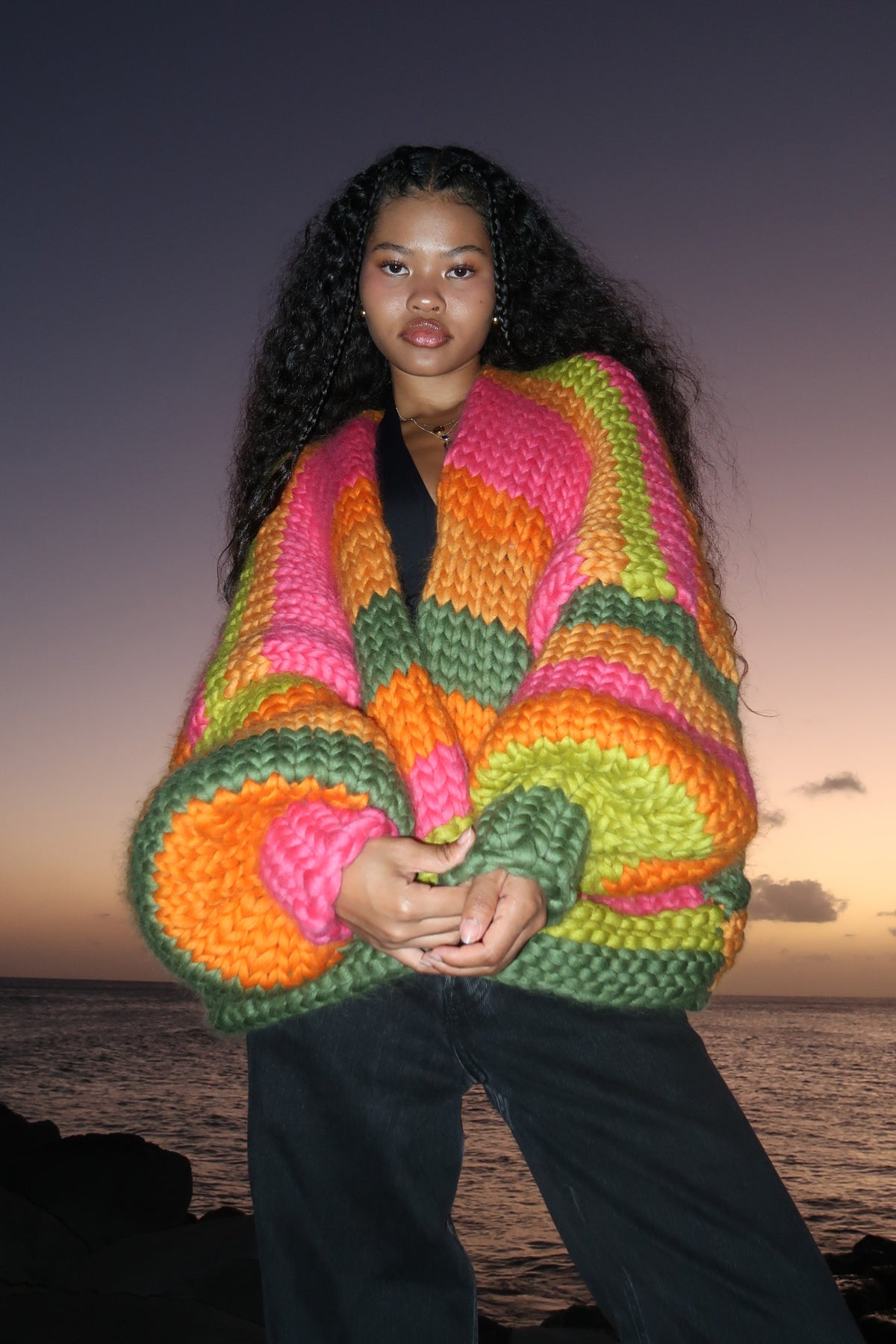 Aphaea Chunky Knit Cardigan | Hope Macaulay