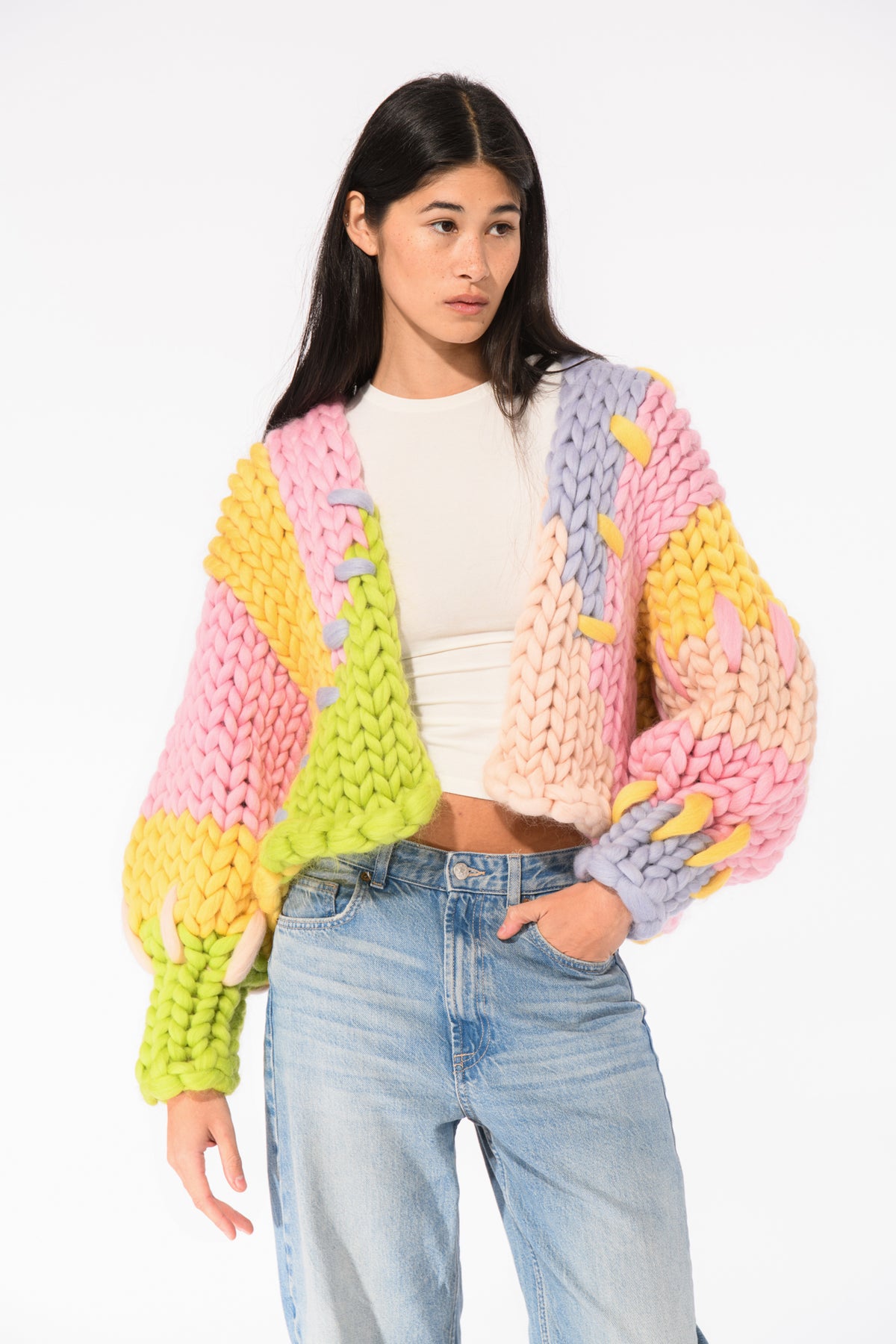 Pastel Colossal Knit Cardigan | Hope Macaulay