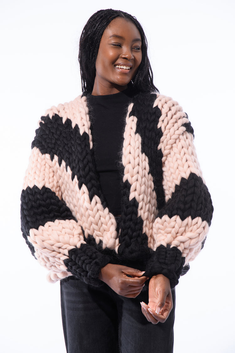 Blackberry Colossal Knit Cardigan | Hope Macaulay