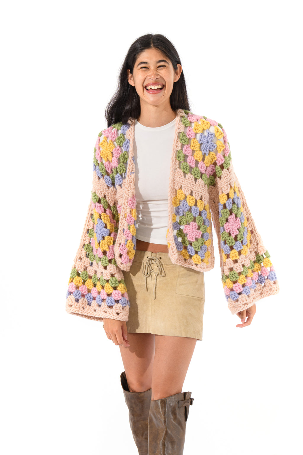 Margot Chunky Crochet Cardigan | Hope Macaulay
