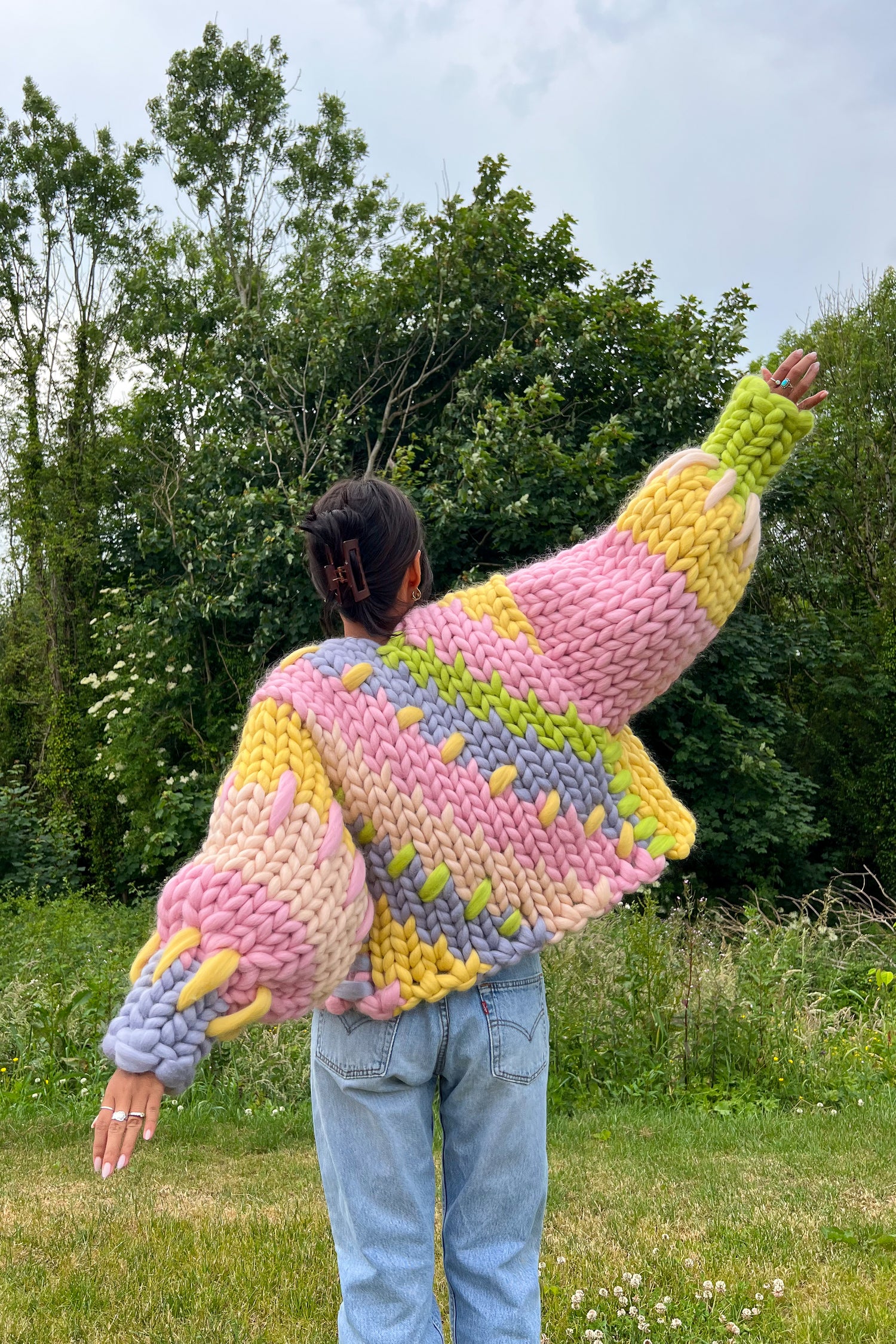 Pastel Colossal Knit Jacket | Hope Macaulay