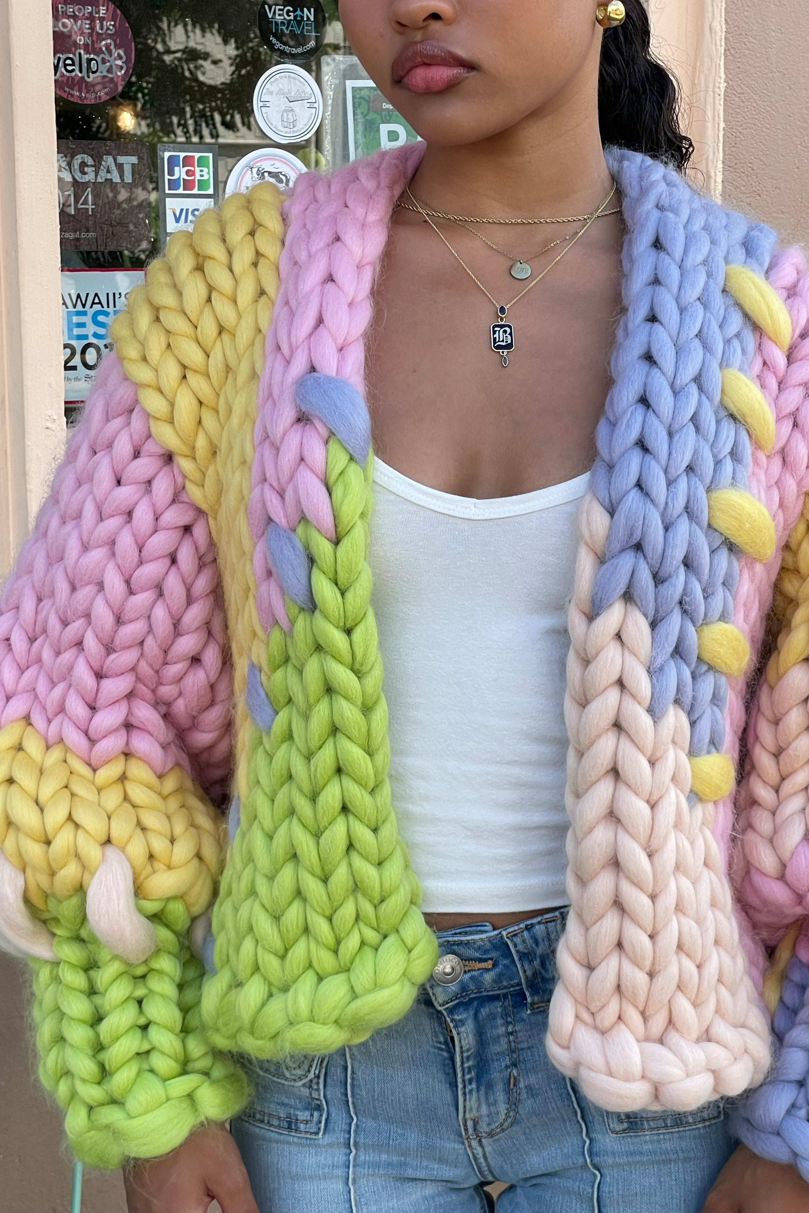 Pastel Colossal Knit Cardigan | Hope Macaulay